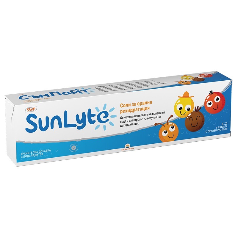 SWP Sun-Lyte Соли за орална рехидратация х8 сашета - Аптеки 36.6