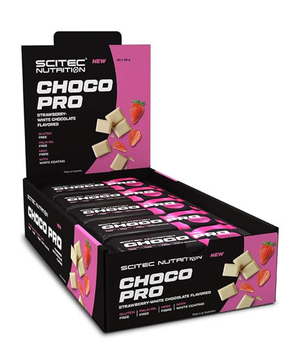 Choco Pro Bar Box / 20 x 50 g Salted Caramel - Аптеки 36.6