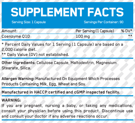 High Potency Co-Q10 100 mg / 90 Vcaps - Аптеки 36.6