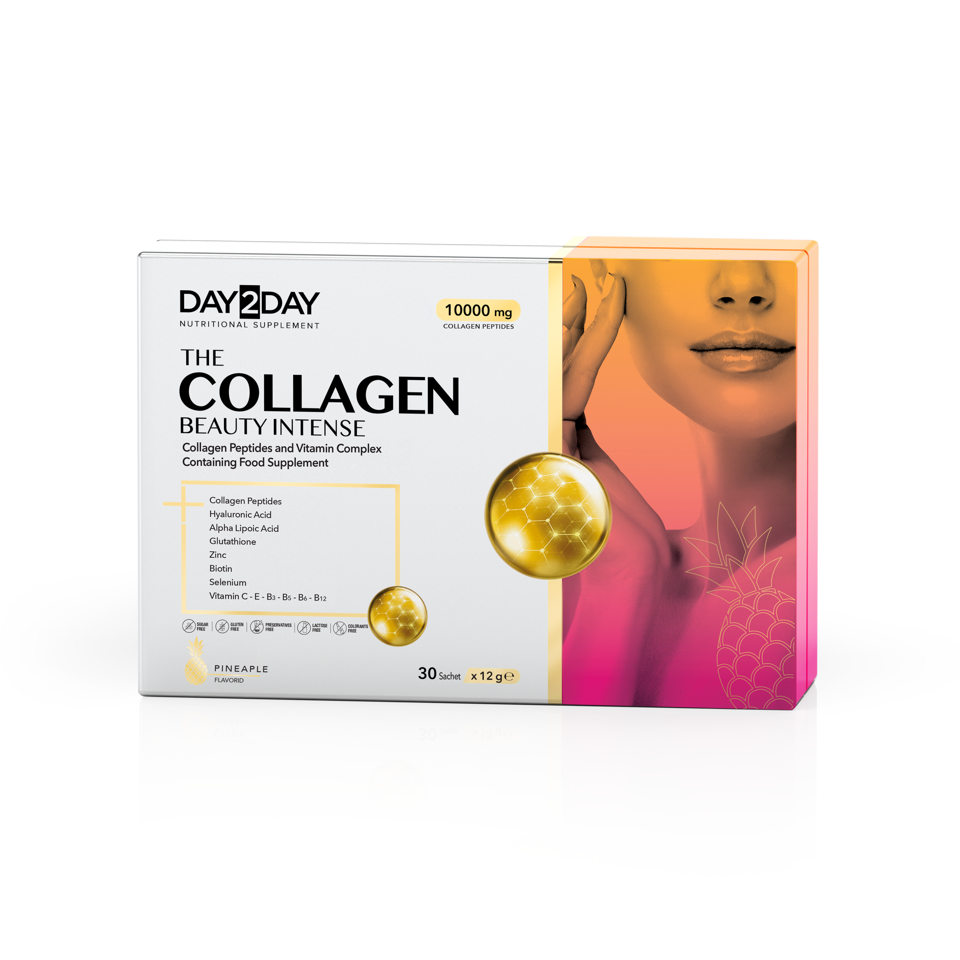 Day2Day The Collagen Бюти Интенс с аромат ананас х30 сашета - Аптеки 36.6