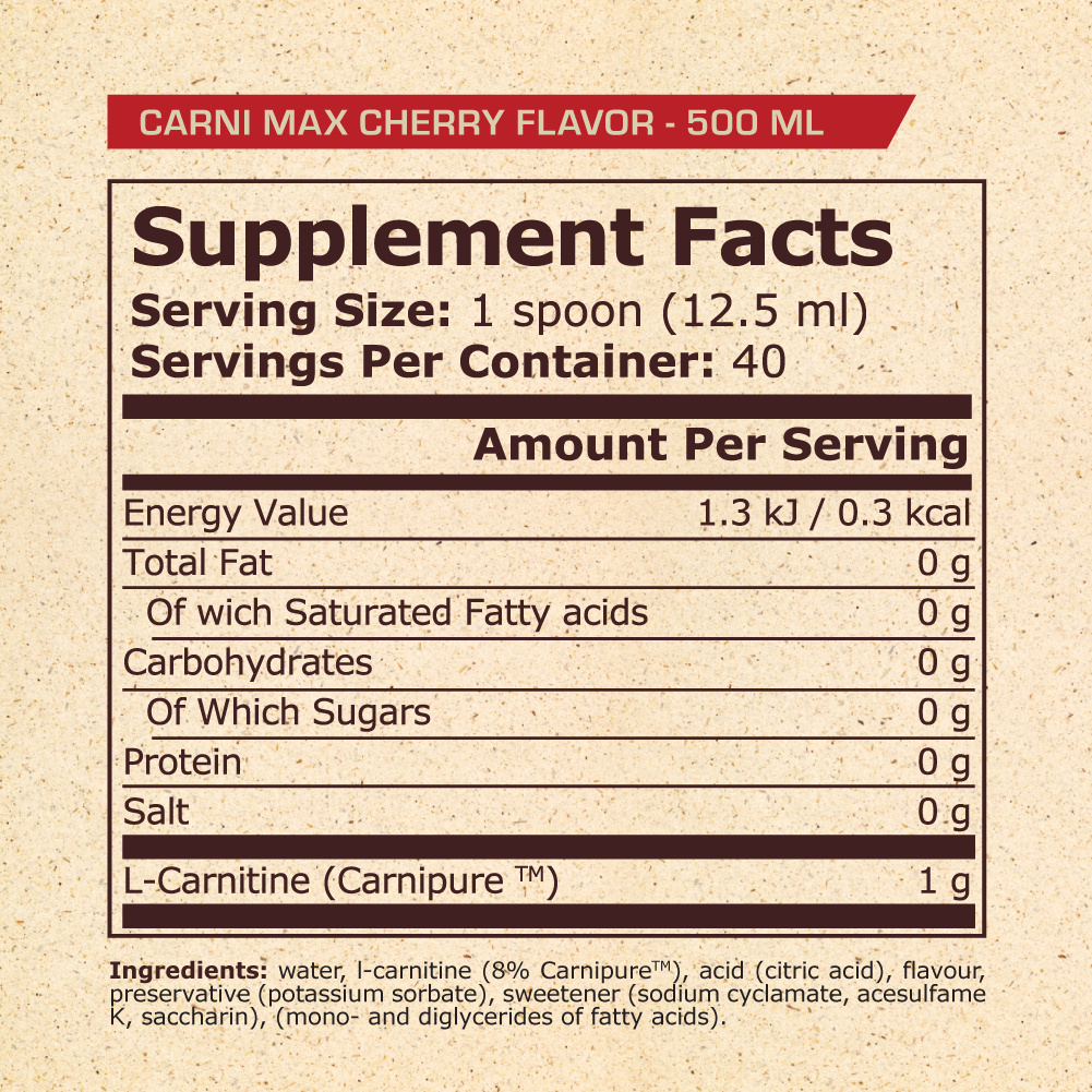 Pure Nutrition - Carni Max Liquid - 500 Мл - Аптеки 36.6